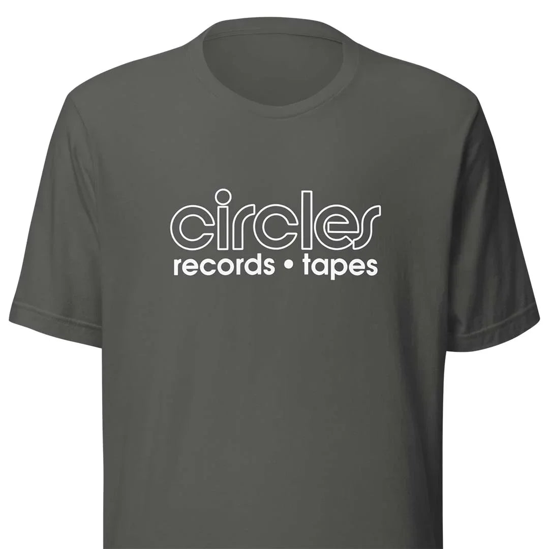Circles Records Tapes Phoenix Unisex Retro T-shirt – Bygone Brand