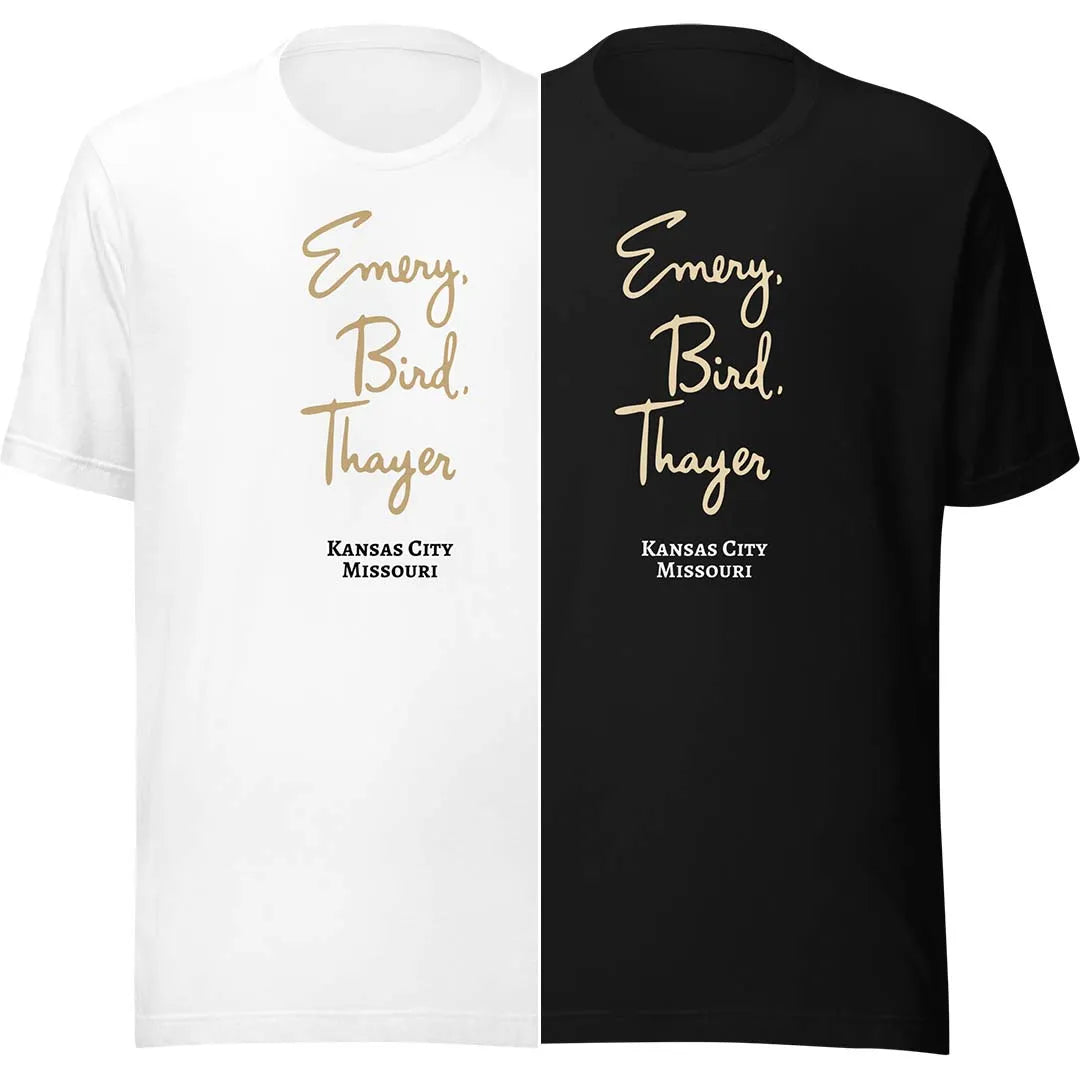 Emery Bird Thayer Kansas City Unisex Retro T-shirt – Bygone Brand
