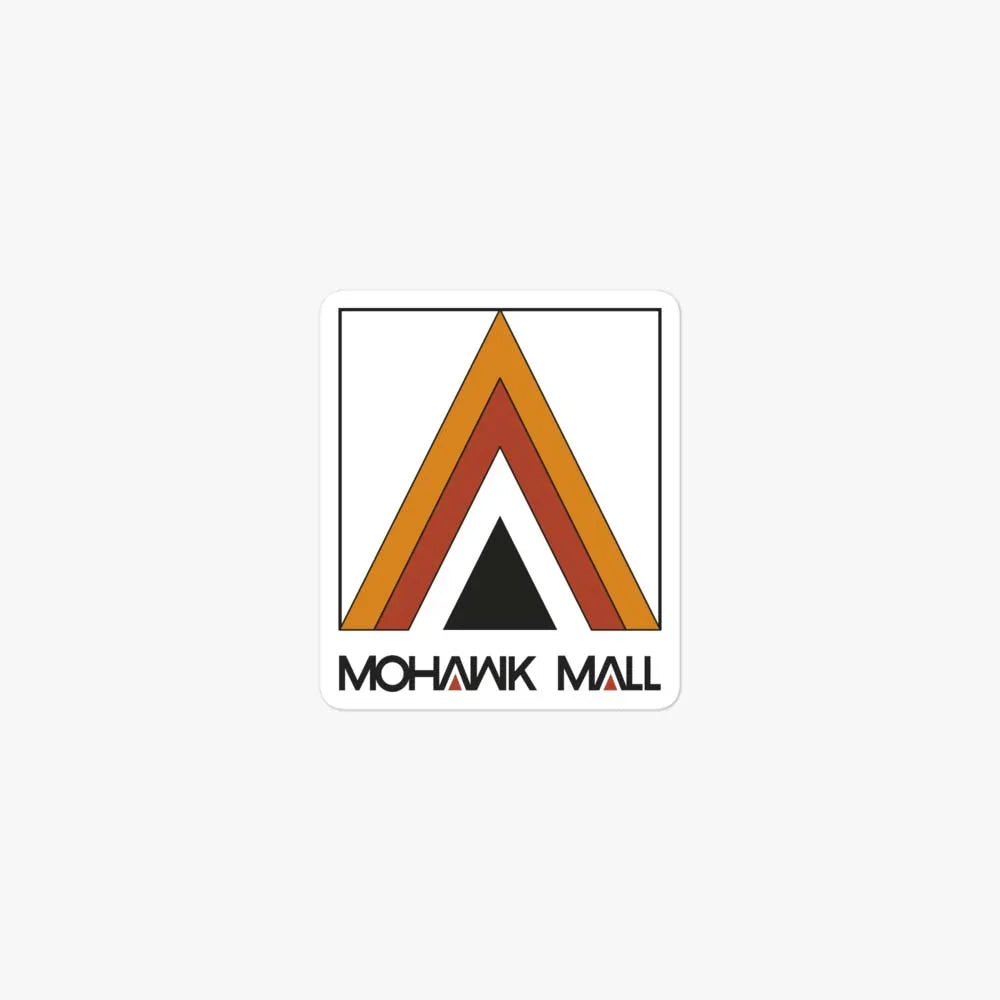 Mohawk Mall Schenectady Retro Sticker – Bygone Brand