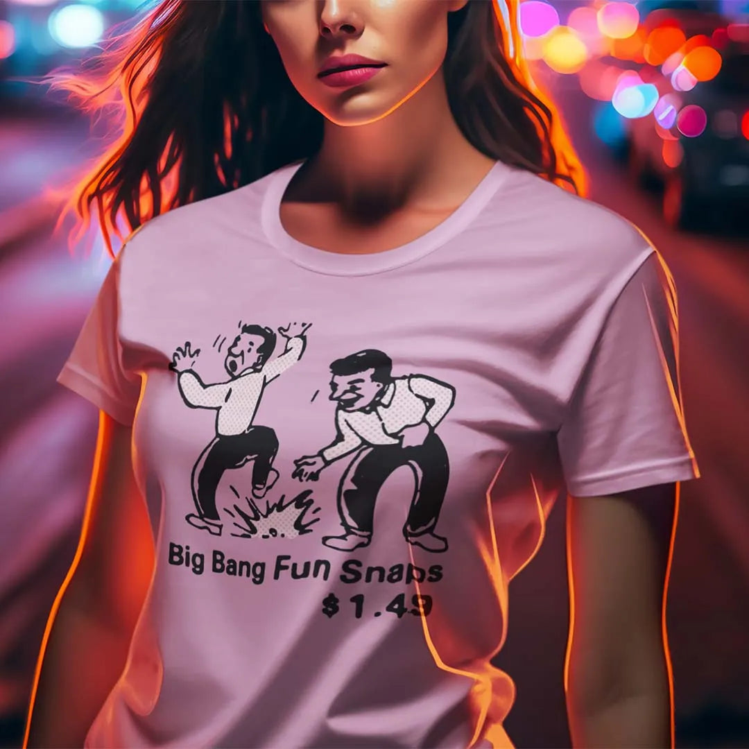 Big Bang Fun Snaps Noveltees Unisex Retro T-shirt – Bygone Brand