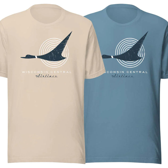 Wisconsin Central Airlines Unisex Retro T-shirt – Bygone Brand