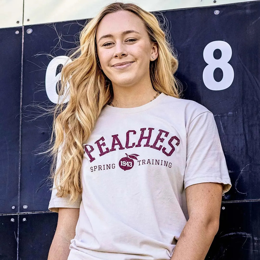 Rockford Peaches Spring Training Unisex Retro T-shirt – Bygone Brand